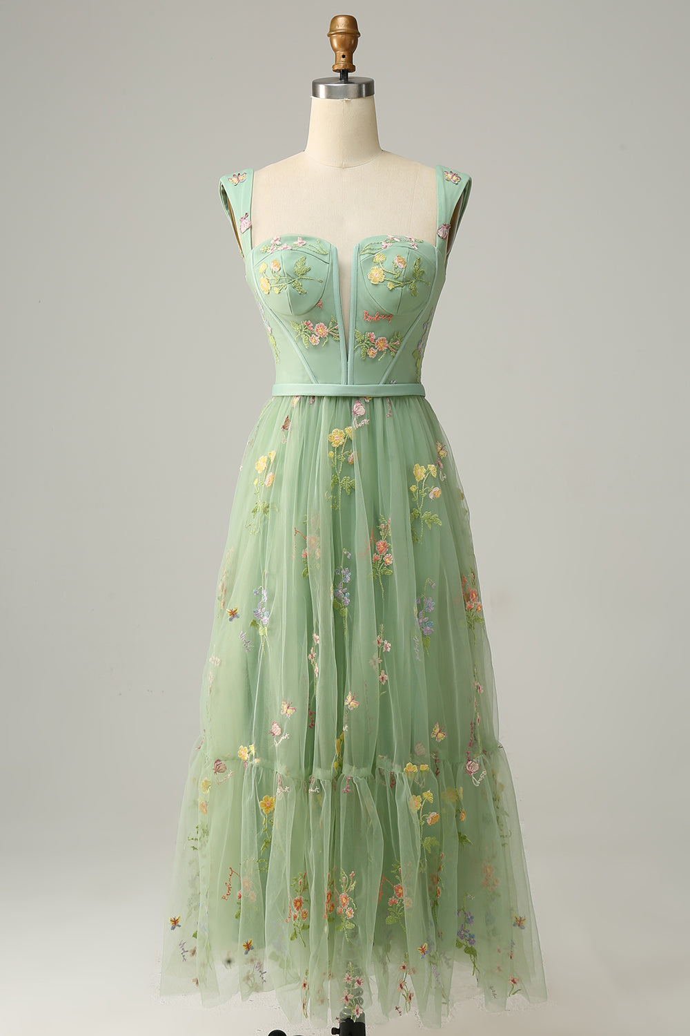 Elise | Long Ball Gown – Refined Embroidery